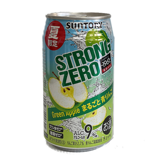 Suntory Strong Zero 9% Green apple 350mL – Red Bluff Cellars
