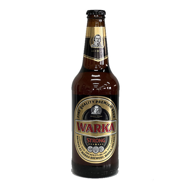 Warka Strong Premium Poland Pilsner Bottle 6.3%500mL – Red Bluff Cellars